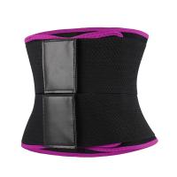 China 4 Steel Boned Waist Trainer Tummy Reducer Belt Workout Stomach Sweat Band for sale