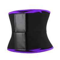 China 4 Steel Boned Waist Trainer Tummy Reducer Belt Workout Stomach Sweat Band for sale