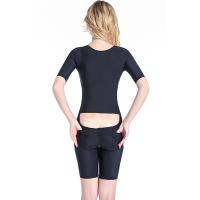 China Black 4XL Tourmaline Body Shaper Short Sleeve Bodysuits For Curvy Body Types for sale