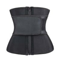 China OEM Purple Single Belt Latex Hourglass Waist Trainer With Zipper for sale