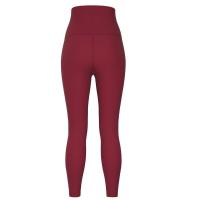 China Red 89cm Latex Yoga Pants High Waisted Compression Leggings S Size for sale