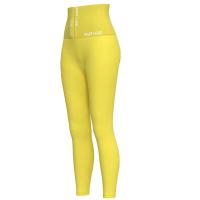 China Yellow XL 95cm High Waisted Running Leggings High Rise Yoga Pants for sale