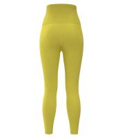 China Yellow XL 95cm High Waisted Running Leggings High Rise Yoga Pants for sale