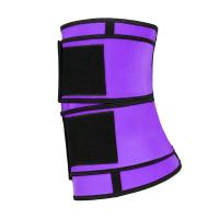 China Double Belt Latex Waist Trainer Double Compression Purple Waist Cincher for sale