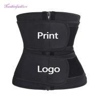 China Neoprene Double Belt Waist Trainer With Zipper for sale