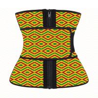 China Sweat Fit Adjustable Waist Trimmer Kente Cloth Everyday Waist Cincher for sale