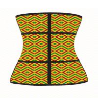 China Sweat Fit Adjustable Waist Trimmer Kente Cloth Everyday Waist Cincher for sale