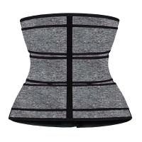 China Extreme Waist Trainer 3 Hook Black Large Triple Strap Waist Trainer OEM for sale