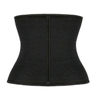 China Black Hollow Body Sculpting Elastic Three Band Waist Trainer For Love Handles for sale