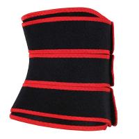 China Latex Free Waist Trainer With 3 Straps Red Stomach Slimmer Belt for sale