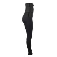 China Single Belt Neoprene High Waisted Workout Leggings With Built In Waist Trainer for sale