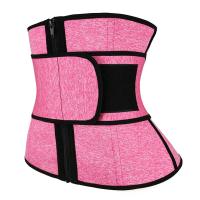 China Skin Friendly Stomach Waist Trimmer Belt YKK Zipper Waist Reducing Corset for sale