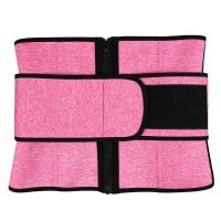 China Skin Friendly Stomach Waist Trimmer Belt YKK Zipper Waist Reducing Corset for sale