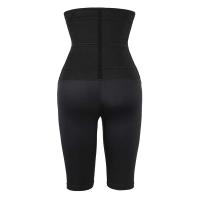 China Summer 5 Points Leg Shaper Pants Double High Waisted Leggings With Waist Trainer for sale
