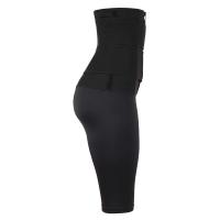 China Summer 5 Points Leg Shaper Pants Double High Waisted Leggings With Waist Trainer for sale