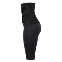 China Summer 5 Points Leg Shaper Pants Double High Waisted Leggings With Waist Trainer for sale