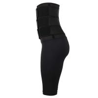 China Three Belts SBR Waist Trainer Leggings Zipper Waist Training Leggings for sale