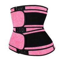China Snow Pink 2XS Neoprene Waist Trainer Double Velcro Waist Cincher for sale