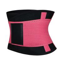 China Fluorescent Pink And Black Waist Trainer 2XL 80% Neoprene 20% Nylon for sale