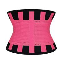 China Fluorescent Pink And Black Waist Trainer 2XL 80% Neoprene 20% Nylon for sale