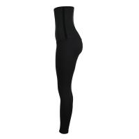 China Customized Ladies Black Shaping Yoga Leggings Without Waist Belts for sale