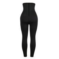 China Customized Ladies Black Shaping Yoga Leggings Without Waist Belts for sale