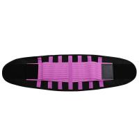 China Custom Purple Solid Waist Trainer Corset Neoprene Sweat Belt For Fat Loss for sale