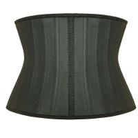China Stomach Trimmer Belt Short Torso Waist Trainer 25 Steel Boned Corset 3 Rows Hook for sale
