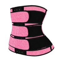 China Pink Black Nylon Neoprene 4XL 5XL 3 Hook Waist Trainer With 3 Belts for sale