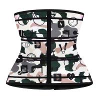 China Neoprene Waist Trainer 3 Belt Zip And Velcro Waist Trainer For Better Posture for sale
