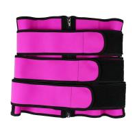 China Pink 3 Rows Hook 6XL 3 Belts Waist Trainer Posture Corrector Eye Closure for sale