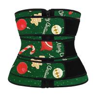 China Latex Three Strap Waist Trainer 3XS Curves Waist Trimmer Belt With Zipper for sale