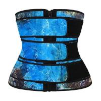 China Latex Three Strap Waist Trainer 3XS Curves Waist Trimmer Belt With Zipper for sale