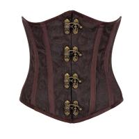 China Plus Size Leather Bustier Top Womens Underbust Corset for sale