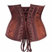 China Plus Size Leather Bustier Top Womens Underbust Corset for sale