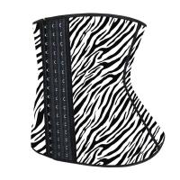China Customized 3 Hooks Latex Zebra Slimfit Waist Trainer For Lower Belly for sale