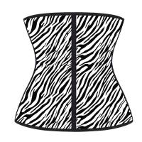 China Customized 3 Hooks Latex Zebra Slimfit Waist Trainer For Lower Belly for sale