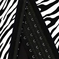 China Customized 3 Hooks Latex Zebra Slimfit Waist Trainer For Lower Belly for sale