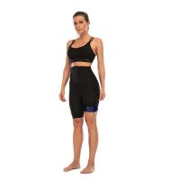 China Hook Eye Waist Trainer Leggings Blue Spalding Body Shaping Yoga Pants for sale