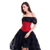 China Embroidered 2XL Bandage Corset Dress Bustier And Corset For Girls for sale
