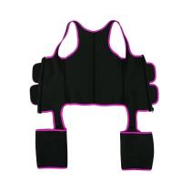 China 3 Steel Bone Full Body Waist Cincher Bodysuit Adjustable Double Belts for sale