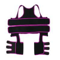 China 3 Steel Bone Full Body Waist Cincher Bodysuit Adjustable Double Belts for sale
