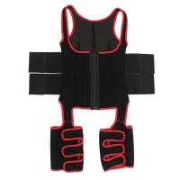 China 9 Steel Bone Full Body Shaper High Waist Tummy And Thigh Shaper With Zipper for sale
