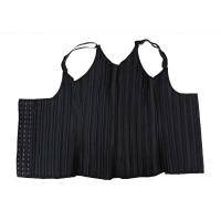China Breathable Hollow Waist Trainer Vest Black With Adjustable Strap 25 Steel Bones MH1879 for sale