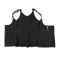 China Black 29 Steel Bones Waist Trainer Vest Hollow Breathable Waist Trainer Vest MHW100326B for sale
