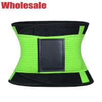 China OEM Green Neoprene Sauna Waist Trainer Corset Sweat Belt S-XL for sale