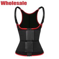 China 6X Workout Waist Trainer Vest NANBIN Adjustable Shoulder Strap Body Waist for sale