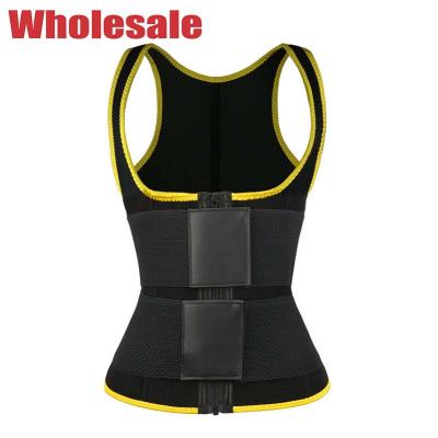 China 9 Steel Boned Workout Waist Trainer Vest Slimming Sauna Tank Top for sale