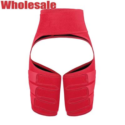 China Thigh Burner Trimmer Red  Elastic Waistband 2 In 1 Thigh Trimmer MHW100083R for sale