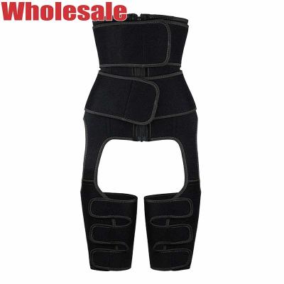 China Waist And Thigh Trainer  Black 2  Loop Belts   Waist Thigh Trimmer  MHW100024B for sale